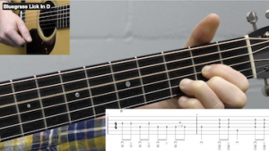 Bluegrass Lick In D Guitar Lesson